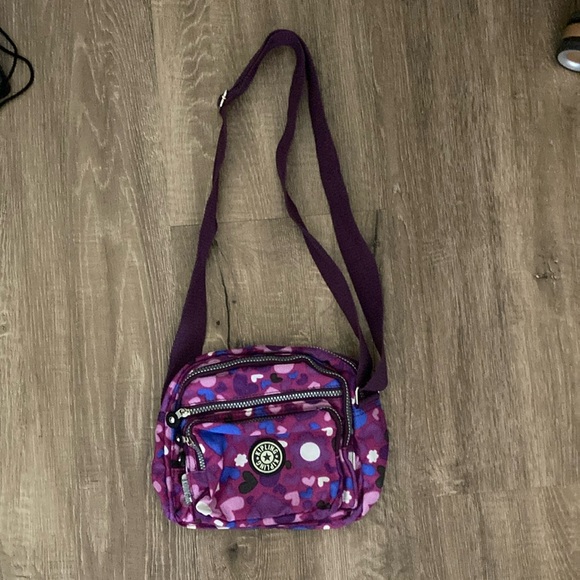 Kipling | Bags | Kipling Purple And Pink Crossbody Bag With Vibrant ...
